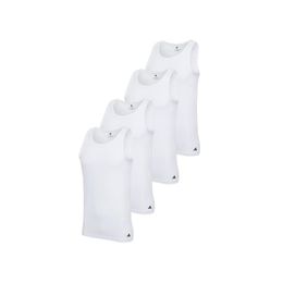 Adidas Unterhemd 4er Pack in Wei&szlig; | Gr.: S