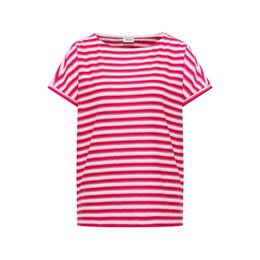 Cecil T-Shirt Damen Gr&ouml;&szlig;e S pink / rosa / wei&szlig;