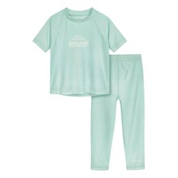 Playshoes UV-Schutz Bade-Shirt 1/2-Arm Surf-Bus m. Legging in mint | Gr.: 62-68