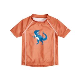 Playshoes UV-Schutz Shirt 1/2-Arm Dino in ocker | Gr.: 74-80