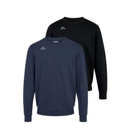 Kappa Pullover Logo Trullo in Black-Blue Marine | Gr.: xs