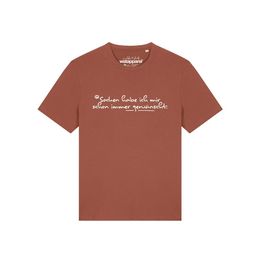 Watapparel Shirt 'Socken Habe Ich Mir Schon Immer Gew&uuml;nscht' male Brown size S