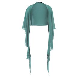 Vera Mont Chiffonstola mit Volant in Dark Emerald | Gr.: S