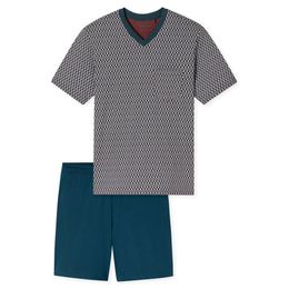 Schiesser Schlafanzug Comfort Nightwear in Mehrfarbig | Gr.: 50