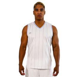 Stark Soul&reg; Stark Soul Sport Shirt "Pinstripes" &Auml;rmeloses Tank Top in weiss | Gr.: XL