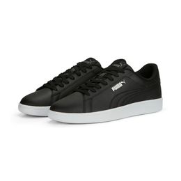 Sneaker Puma "SMASH 3.0 L", Damen, Gr. 37, schwarz (Puma schwarz, Puma schwarz, Puma wei&szlig;), unifarben, Schuhe Sneaker, mit sportlicher Optik, mit leicht profilierter Gummilaufsohle