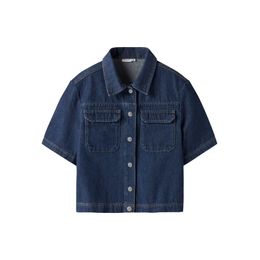 name it Hemd in Dark Blue Denim | Gr.: 128
