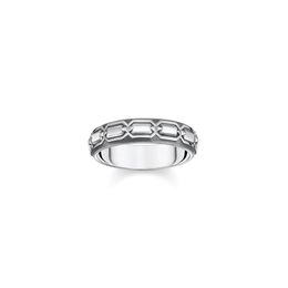 Thomas Sabo Ring Krokodilpanzer Silber Geschw&auml;rzt in silber | Gr.: 62