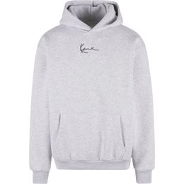 Kapuzenpullover Karl Kani "Karl Kani Small Signature Essential Os Hoodie", Herren, Gr. S, ash grau, 65% Baumwolle, 35% Polyester, Pullover Kapuzenpullover