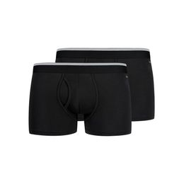 Skiny 2er Pack Trunks Cotton Multipack in Schwarz | Gr.: M