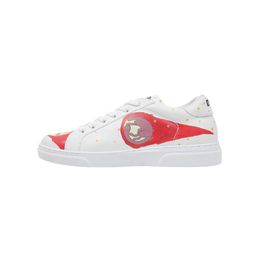 DOGO Sneaker low 'Ace Sneakers - Cat Planets' Damen Gr&ouml;&szlig;e 36 wei&szlig;