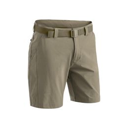 Funktionsshorts Maier Sports "Nil Short M", Herren, Gr. 56, Normalgr&ouml;&szlig;en, beige (dunkelbeige), 90% Polyamid, 10% Elasthan, Hosen, Herren Shorts, kurze Wanderhose, Outdoorhose 4 Taschen, Regular Fit
