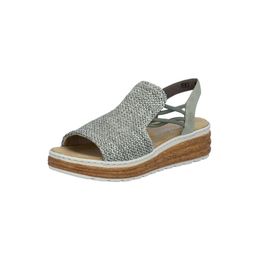 Rieker Espadrilles Sandalen in Gr&uuml;n | Gr.: 36