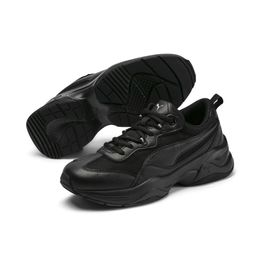 Sneaker Puma "CILIA", Damen, Gr. 41, schwarz (Puma schwarz, Puma silber, peach bud), Synthetik, unifarben, Schuhe Sneaker, atmungsaktives Obermaterial, IMEVA-Zwischensohle