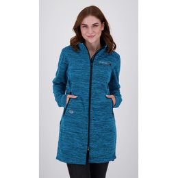 DEPROC Active Strickfleecejacke ELMSDALE LONG in Blau | Gr.: 44