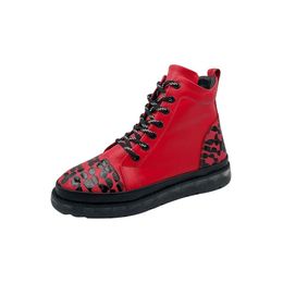 2GO FASHION Schn&uuml;rstiefeletten in Rot | Gr.: 40