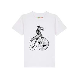Watabout.kids Shirt 'T-Rex auf Fahrrad' boy White size 158
