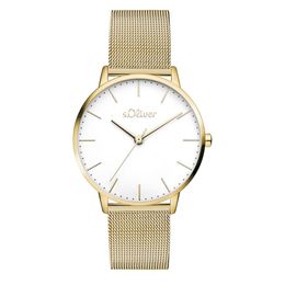s.Oliver Analog Watch female Gold size One Size