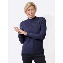 WITT WEIDEN Stehkragen-Pullover in marine | Gr.: 38