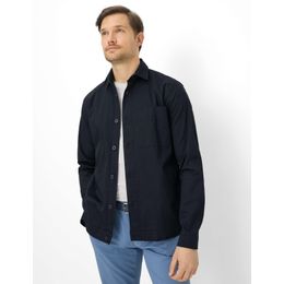 Langarmhemd Brax "Style KAY", Herren, Gr. XL, Normalgr&ouml;&szlig;en, navy, Web, 95% Baumwolle, 5% Elasthan, Hemden