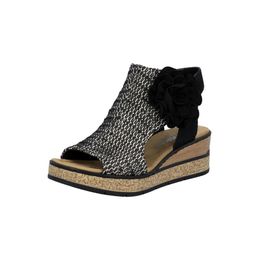 Rieker Keilsandaletten in Schwarz | Gr.: 42