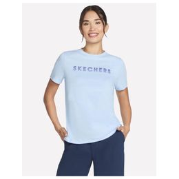 Skechers Shirt GRADIENT TEE in white/lavendel/mint | Gr.: S