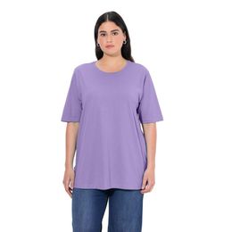 Ulla Popken Shirt in blauer flieder | Gr.: 50-52