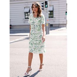 WITT WEIDEN Druck-Kleid in wei&szlig;-eucalyptus-bedruckt | Gr.: 20