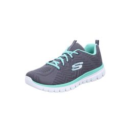 Skechers Sneaker GRACEFUL - GET CONNECTED in charcoal/green | Gr.: 39