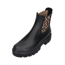 VERBENAS Gummistiefel MAE MATE ANIMAL in schwarz | Gr.: 38