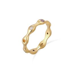 Elli Ring 925 Sterling Silber in Gold | Gr.: 58