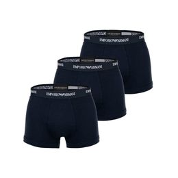 Emporio Armani Boxershort 3er Pack in Blau | Gr.: M