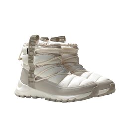Winterstiefel The North Face "W THERMOBALL LACE UP WP", Damen, Gr. 37, beige (cremefarben), Synthetik, Schuhe Winterstiefel, Snowboots, Winterboots, Winterschuhe, wasserdicht