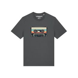 Watapparel Shirt 'Retro Kassette' male Grey size XXL
