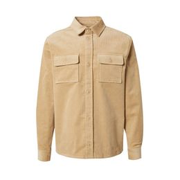 DAN FOX APPAREL Button Up Shirt 'Lucian' male Beige size M