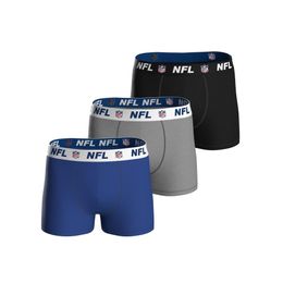 NFL Boxershort 3er Pack in Blau/Grau/Schwarz | Gr.: XL