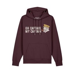 Watapparel Sweatshirt 'Oh Captain My Captain' male Red size L