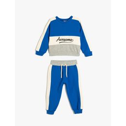 KOTON Overall Jungen Gr&ouml;&szlig;e 98/104 blau / grau / schwarz / wei&szlig;