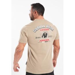 Gorilla Wear Oregon T-Shirt &ndash; Beige &ndash; 2XL | Gr.: XL