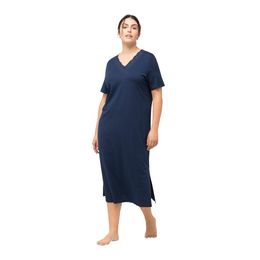 Ulla Popken Nachthemd Damen Gr&ouml;&szlig;e 4XL/5XL nachtblau