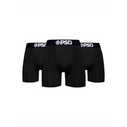 Boxershorts PSD "PSD 3 PACK 5 INCH BOXER SHORTS", Herren, Gr. XL, 1 Stk., schwarz, 88% Polyester, 12% Elasthan, Unterhosen