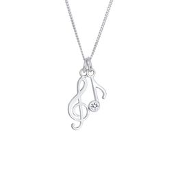 Elli Halskette Multipendants, Note, Notenschl&uuml;ssel Damen Gr&ouml;&szlig;e 45 silber