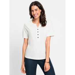 WITT WEIDEN Kurzarm-Shirt in ecru | Gr.: 48