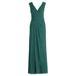 Vera Mont Abendkleid mit V-Ausschnitt in Dark Emerald | Gr.: 38