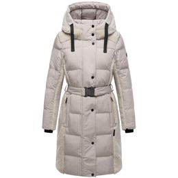 Wintermantel Navahoo "Funkelteddy 14", Damen, Gr. S (36), grau, Obermaterial 1: 100% Polyester; Obermaterial 2: 100% Polyester; Innenfutter: 100% Polyester; Wattierung: 100% Polyester; &Auml;rmelfutter: 100% Polyester, figurumspielend ca. Mitte Oberschenkel, hoch geschlossener Ausschnitt, eng Rippb&uuml;ndchen, M&auml;ntel Wintermantel, Warmer Mantel mit Teddypl&uuml;sch-Akzenten und Tailleng&uuml;rtel