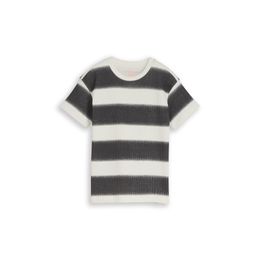 Tom Tailor T-Shirt Jungen Gr&ouml;&szlig;e 104 anthrazit / offwhite