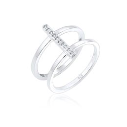 Elli Ring 925 Sterling Silber Geo in Silber | Gr.: 56