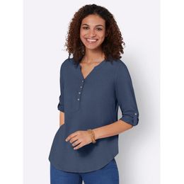 WITT WEIDEN Longbluse in rauchblau | Gr.: 36