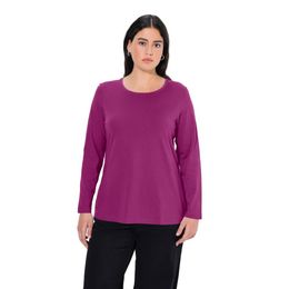 Ulla Popken Shirt in beere | Gr.: 62/64