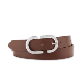 Bernd G&ouml;tz Lederg&uuml;rtel BERND G&Ouml;TZ "Lederg&uuml;rtel mit stylischer Designschlie&szlig;e", Damen, Gr. 100, cognac, Rindsleder, G&uuml;rtel Lederg&uuml;rtel